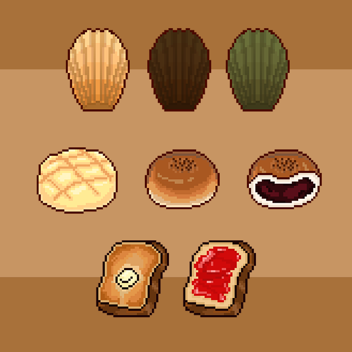 Pixel Goodnote Sticker_ver.bread3 | Webudding