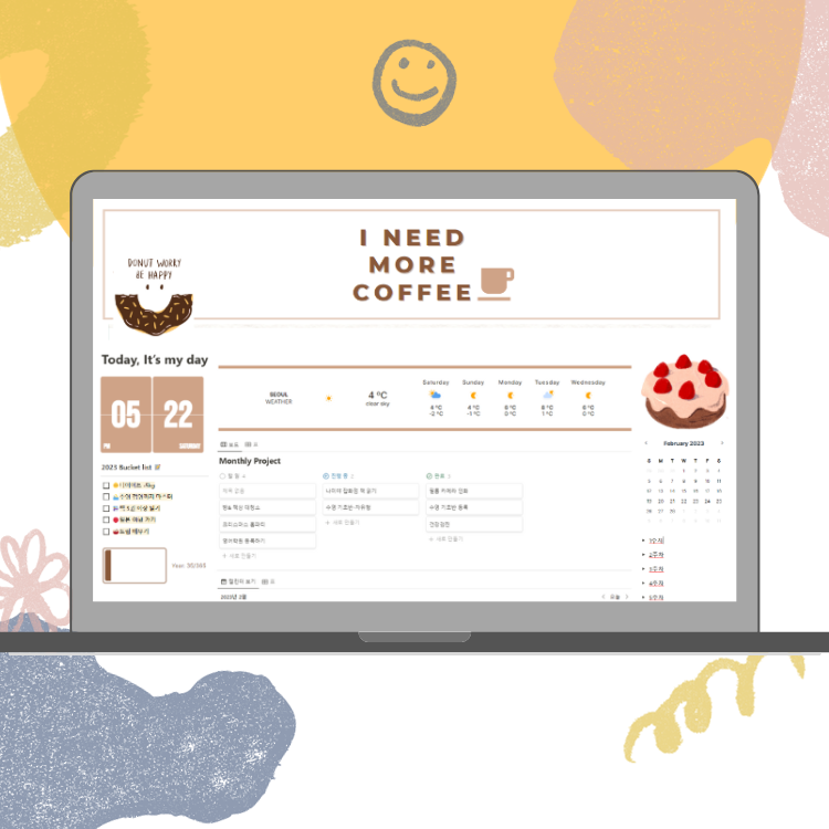 365 daily planner - Coffee template | Webudding