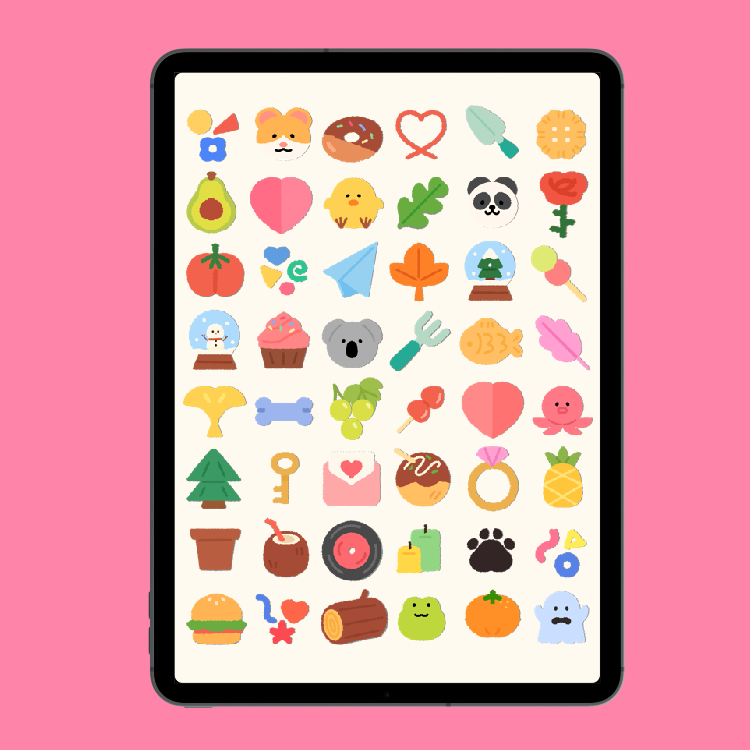 Mini Icons Stickers ver.3 | Webudding