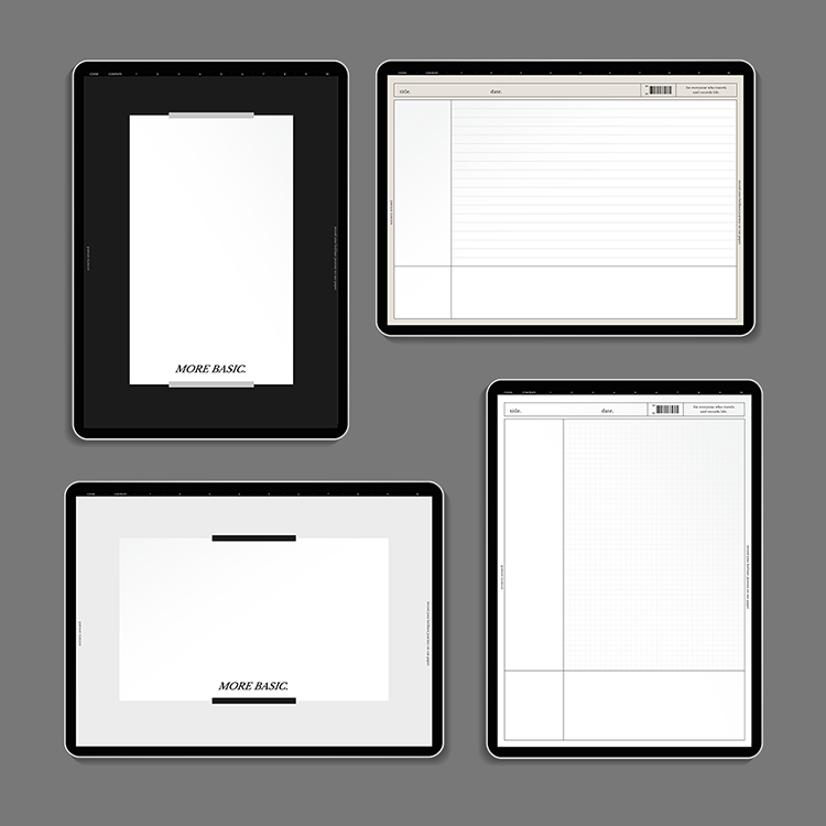 More Basic Digital Note 8type SET - binder.ver | Webudding