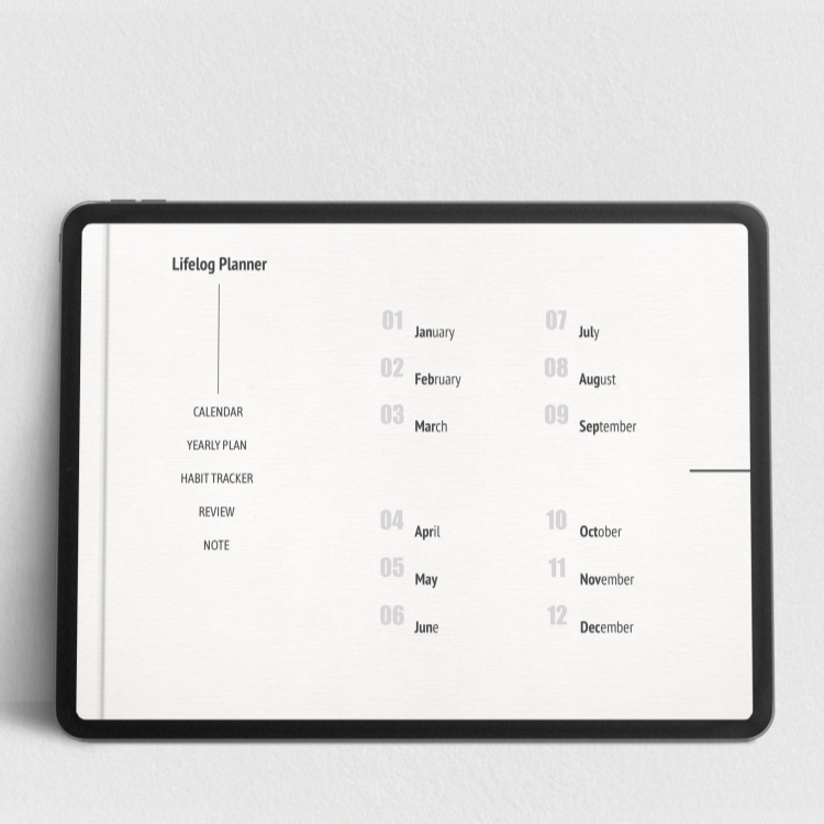 Good Note All-in-One Diary (Paper Texture) Permanent Year | Webudding