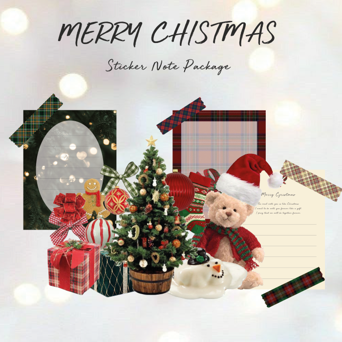 Christmas sticker notepad package | Webudding