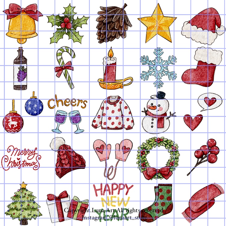 winter deco stickers | Webudding