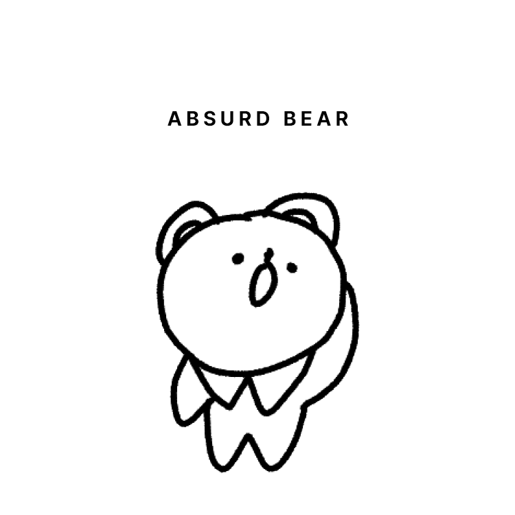 ABSURD BEAR Sticker pack | Webudding