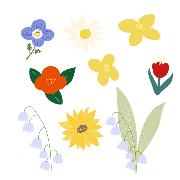 [free]Flower Sticker | Webudding