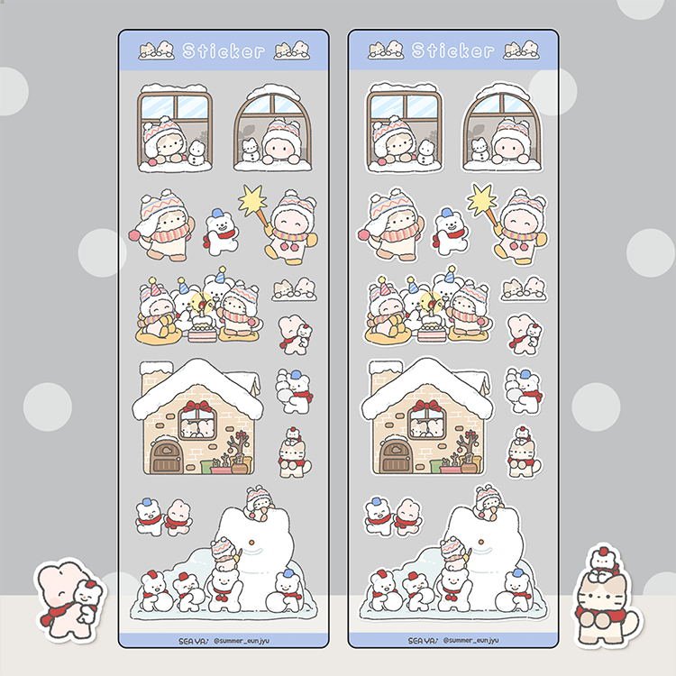 Snow stickers | Webudding