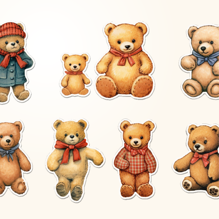 Teddy Bear Stickers | Webudding