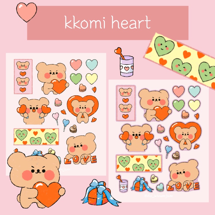 Kkomi heart | Webudding