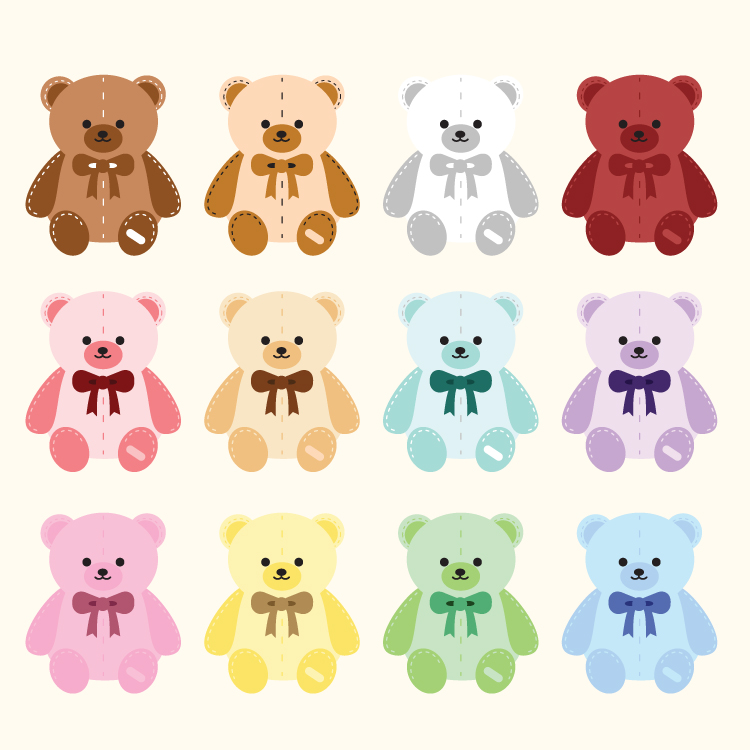 Teddy bear sticker | Webudding