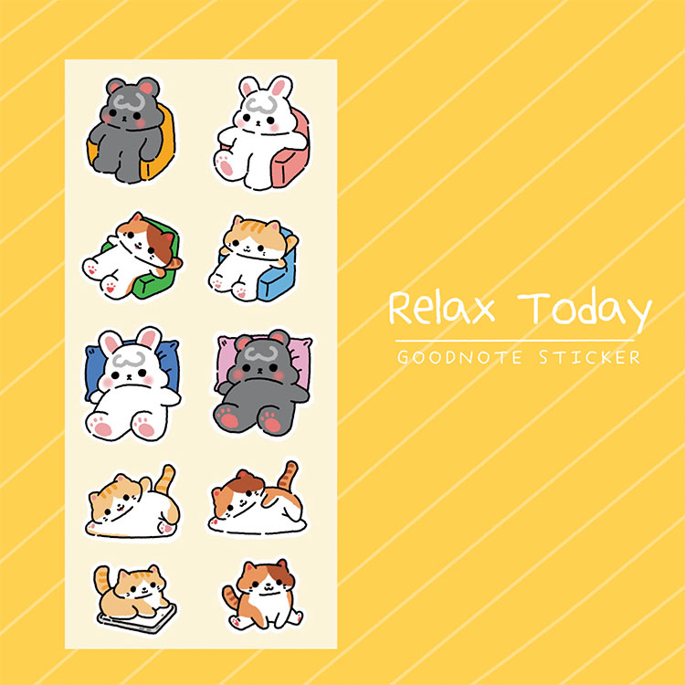 Relax Today Sticker | Webudding