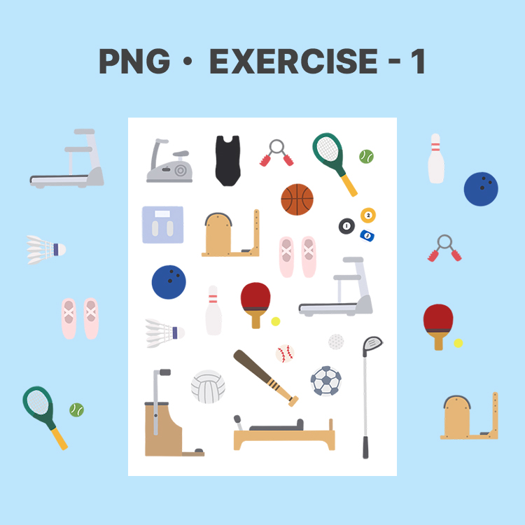 EXERCISE STICKERS 1 | Webudding