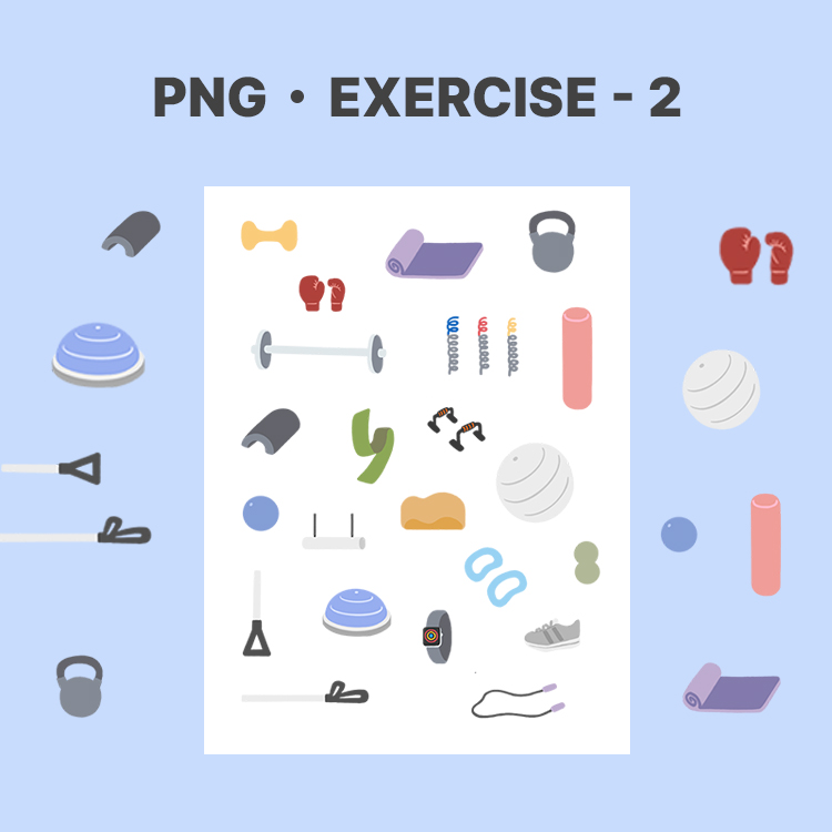 EXERCISE STICKERS 2 | Webudding