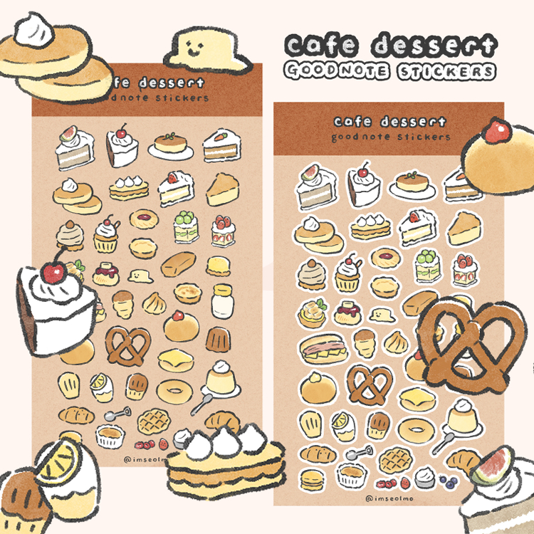 cafe dessert stickers | Webudding
