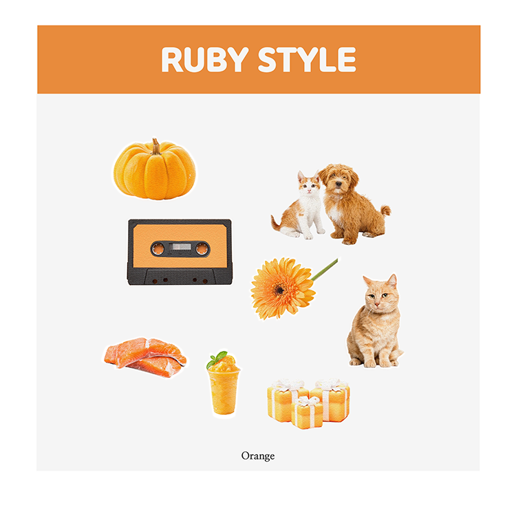 Ruby style orange sticker | Webudding