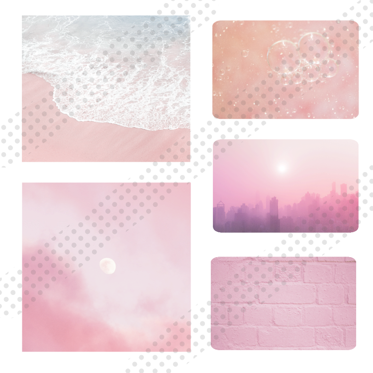 pink photo stickers | Webudding