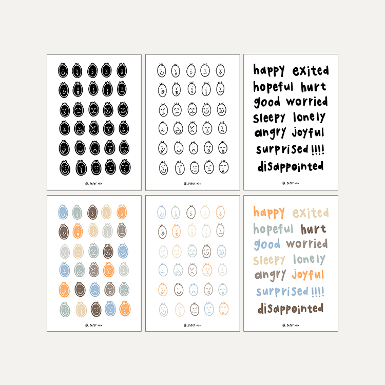 ugly mood stickers | Webudding
