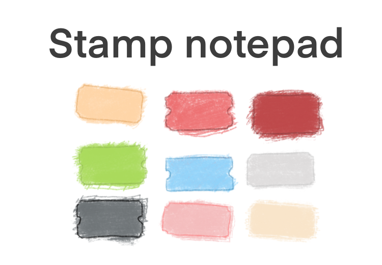 stamp notepad | Webudding