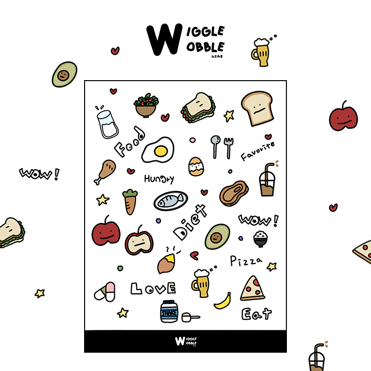It's best to eat. Good note, diary sticker | Webudding
