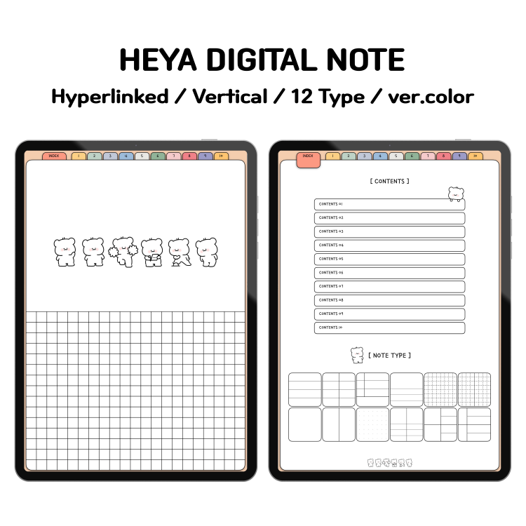 [portrait] HEYA DIGITAL NOTE ver.color | Webudding
