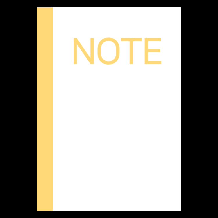 [A4] Simple Digital Note / Goodnote Template (Yellow/Vertical) | Webudding