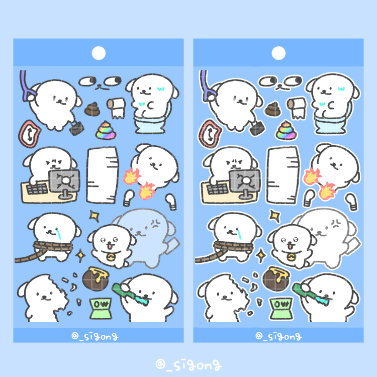 k-office worker stickers | Webudding