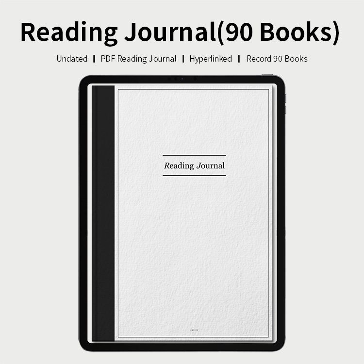 90 Books Reading Journal(Start Sunday - Reading Note) | Webudding