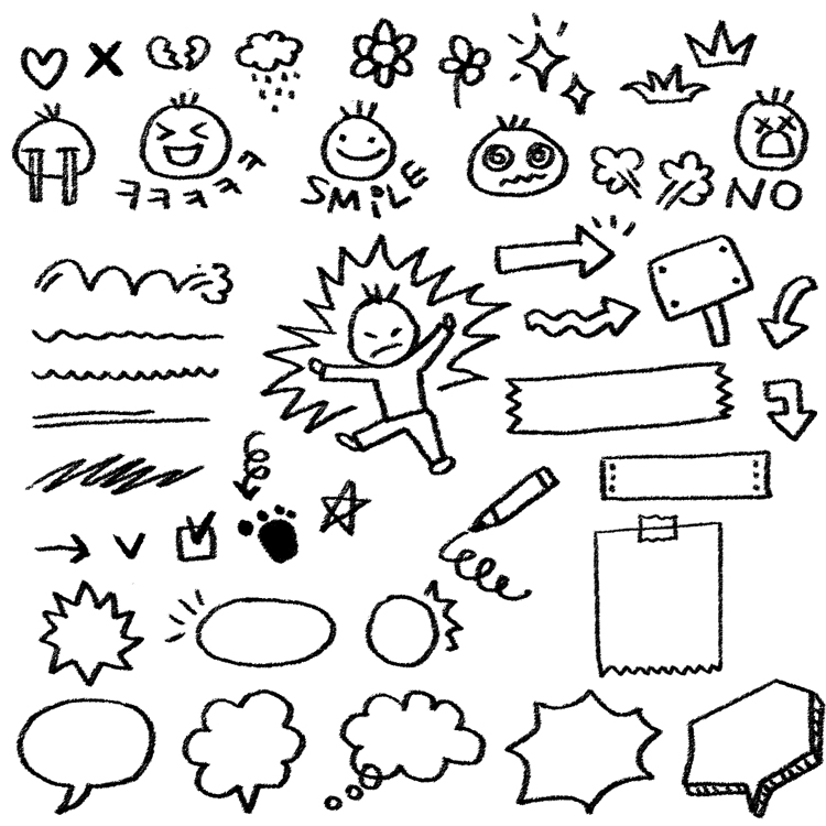 doodles sticker_01 | Webudding