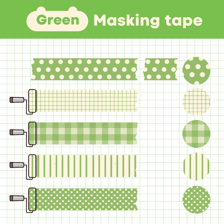 light green masking tape 15p | Webudding
