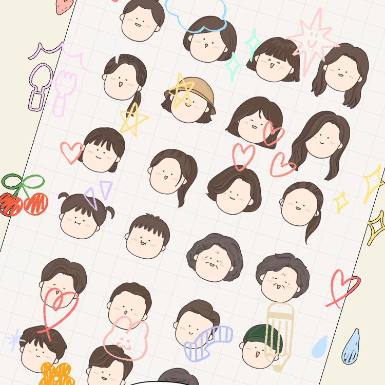 Face stickers | Webudding