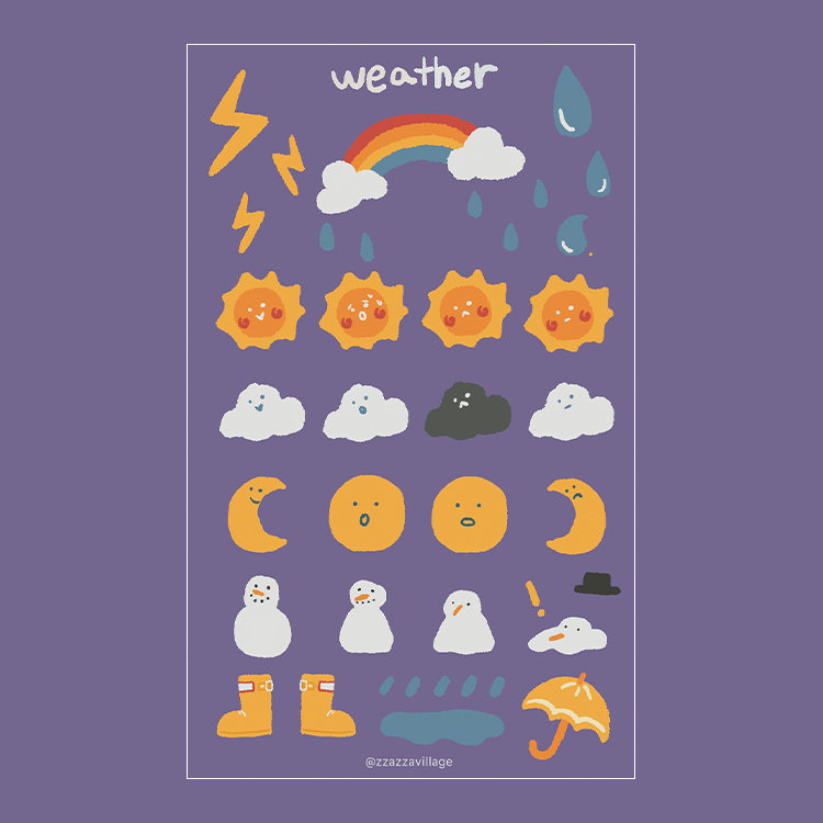 Weather sticker | Webudding