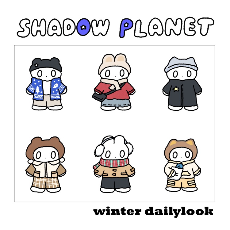 mo.o winter dailylook sticker | Webudding