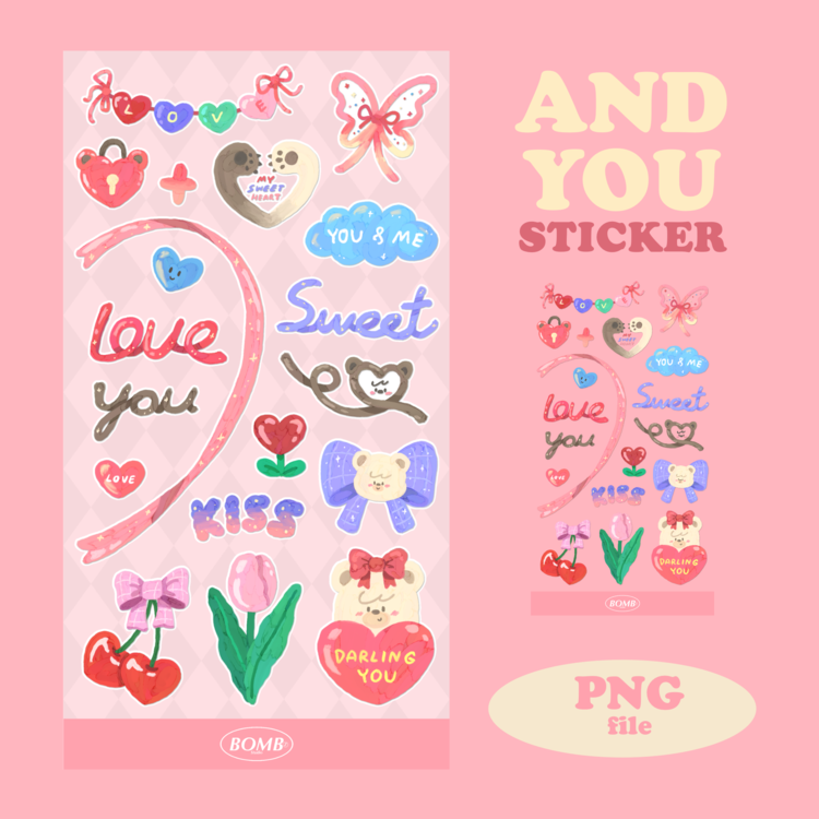 And you Sticker | Webudding