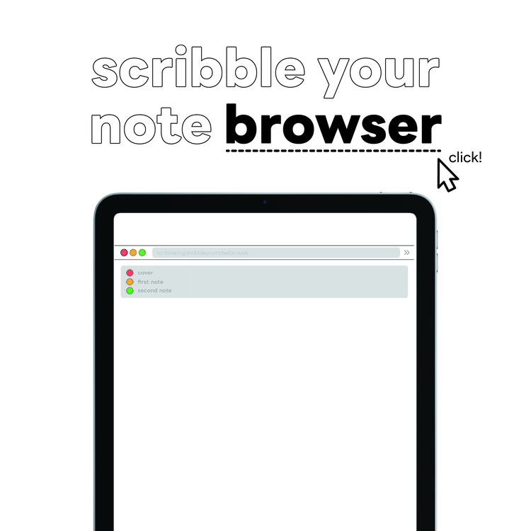 scribble your note browser | 위버딩