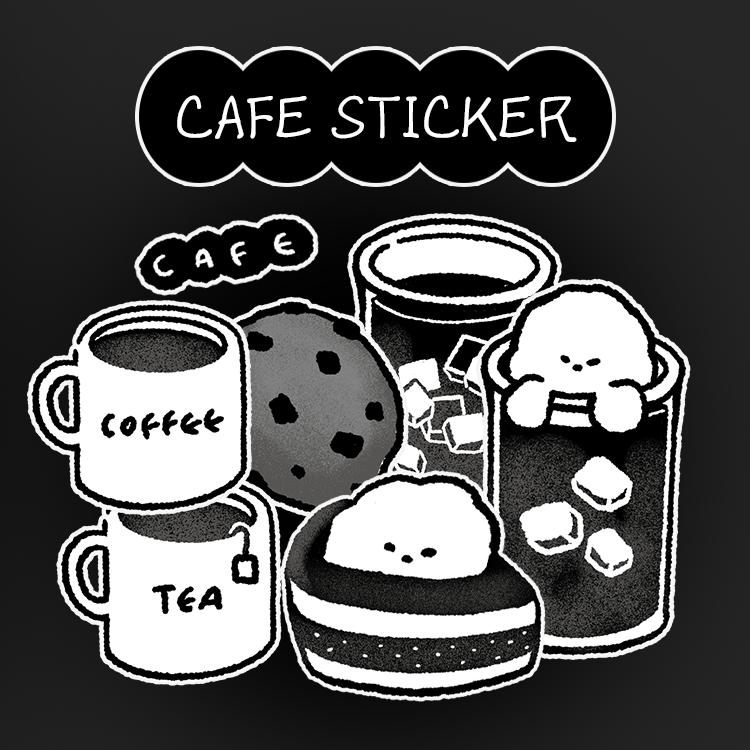shinbi cafe sticker | Webudding