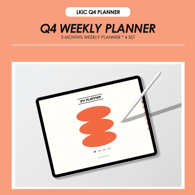 Q4 Weekly Planner (4set/3months) | Webudding