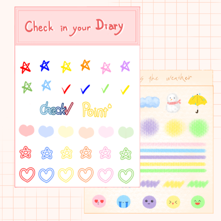 diary sticker | Webudding
