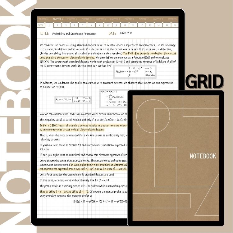 Portrait 8 in 1 Notebook (Hyperlink 0) : Grid Craft | Webudding
