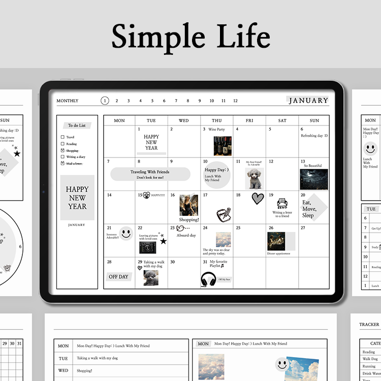 Simple Life (Undated, Sticker) | Webudding