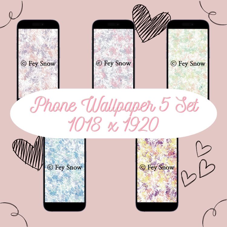 [phone wallpaper-5set] soft flowers series | Webudding