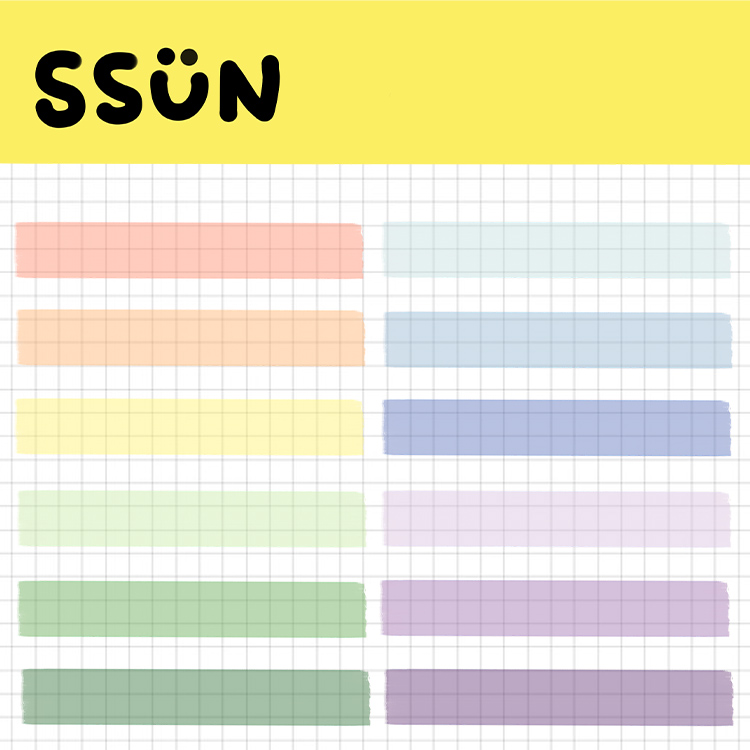 Masking tape line sticker _ 12 types | Webudding