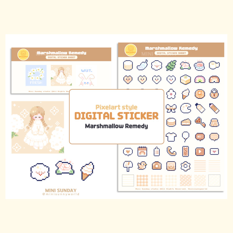 Marshmallow Remedy Digital Sticker | Webudding