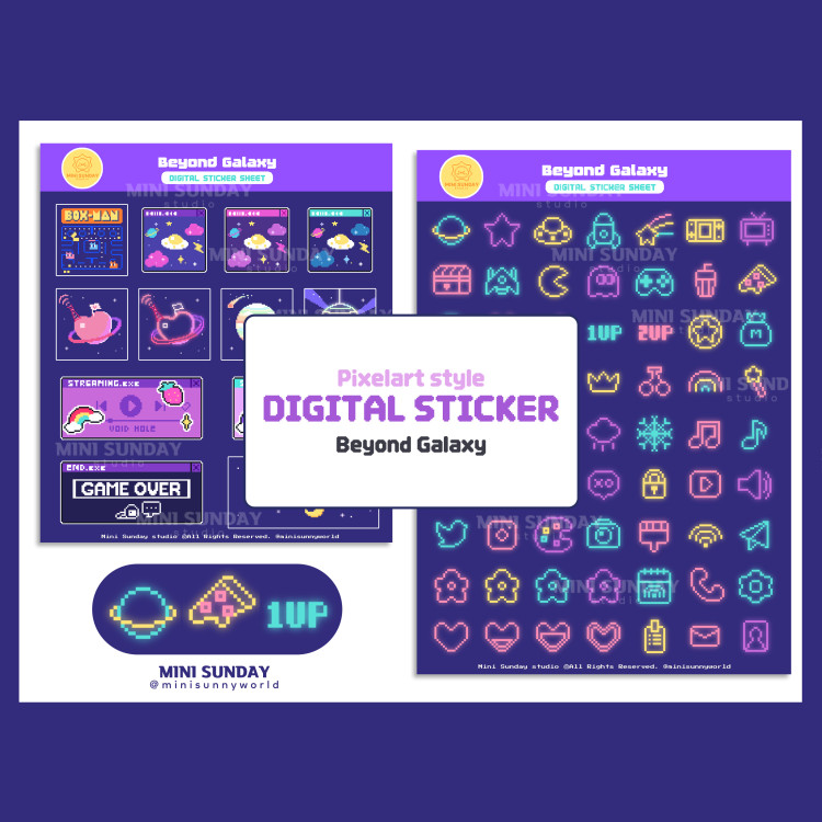Beyond Galaxy Digital Sticker | Webudding