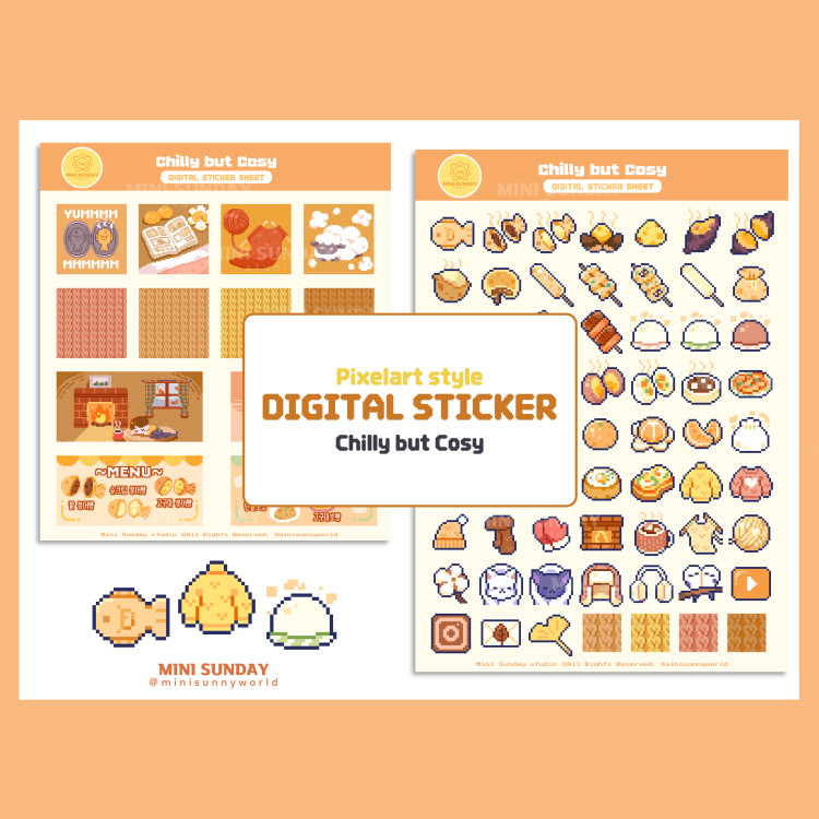 Chilly but Cosy Digital Sticker | Webudding
