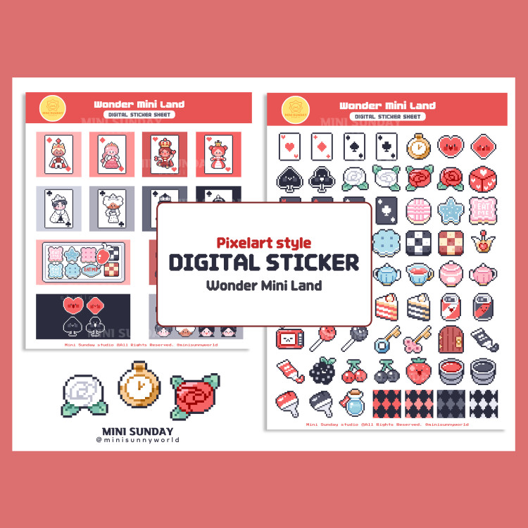 Wonder Mini Land Digital Sticker | Webudding