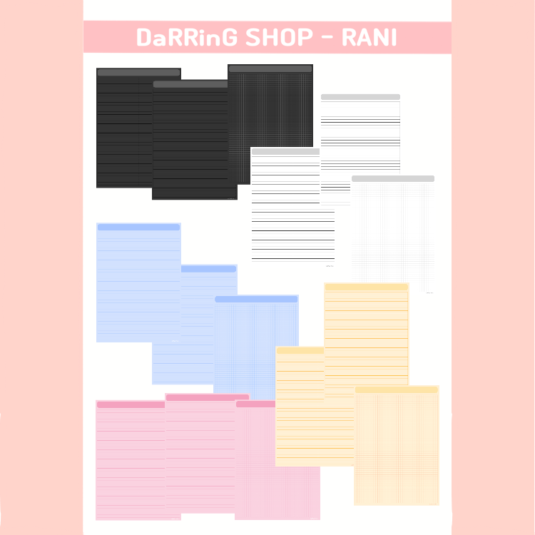 [Free] Simple Color Note (5color) | Webudding