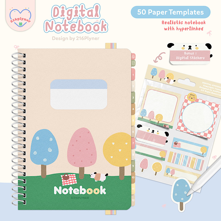 Little Garden Digital Notebook | Webudding