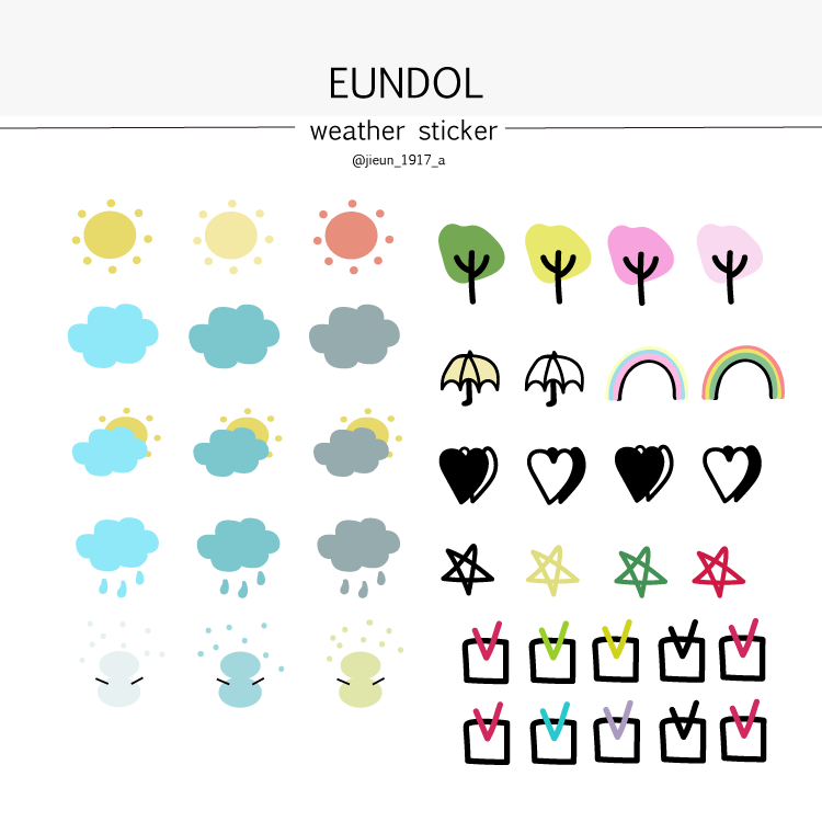 Weather stickers | Webudding