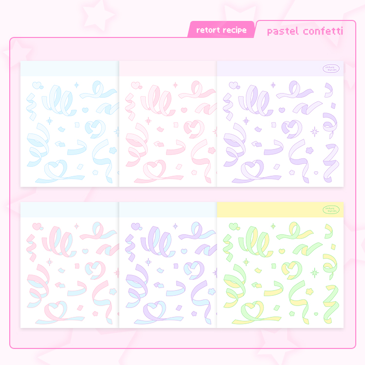 pastel confetti sticker | Webudding