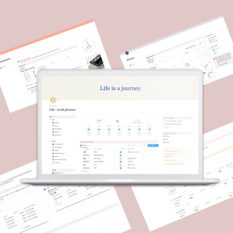 Notion life work template | Webudding