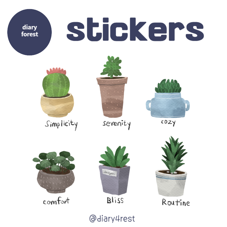 [diaryforest] stickers | Webudding